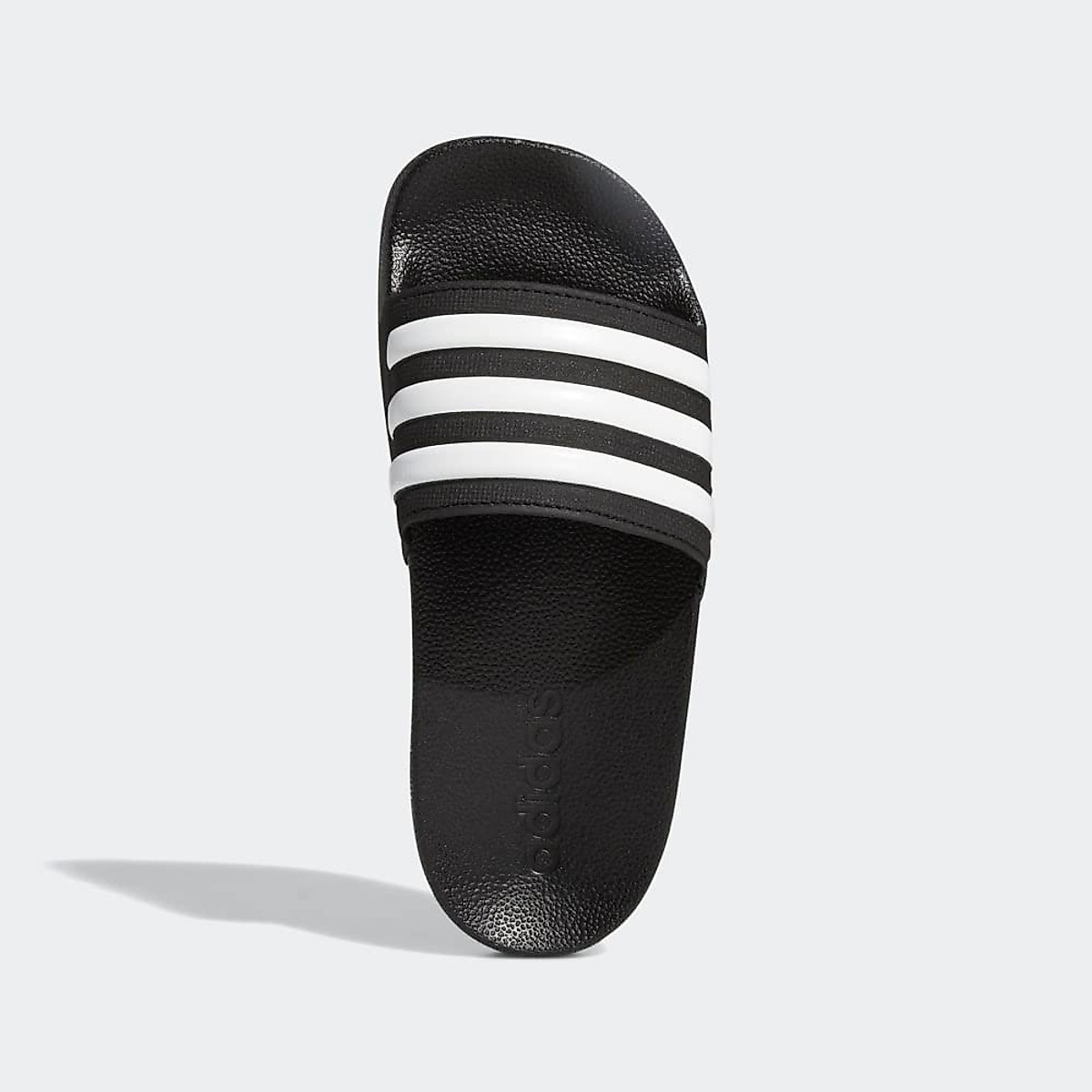 adidas Adilette Shower Slides, Core Black/White/Core Black, 2 US Unisex Little Kid