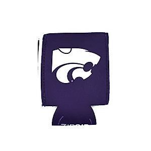 ZipSip Kansas State University Wildcat Adjustable Koozies All in 1 - Reusable Can Cooler Insulated - Beer Coozies for Bottles, Cans and Slim Cans - Iced Coffee Sleeve - Neoprene Sleeve (Purple)