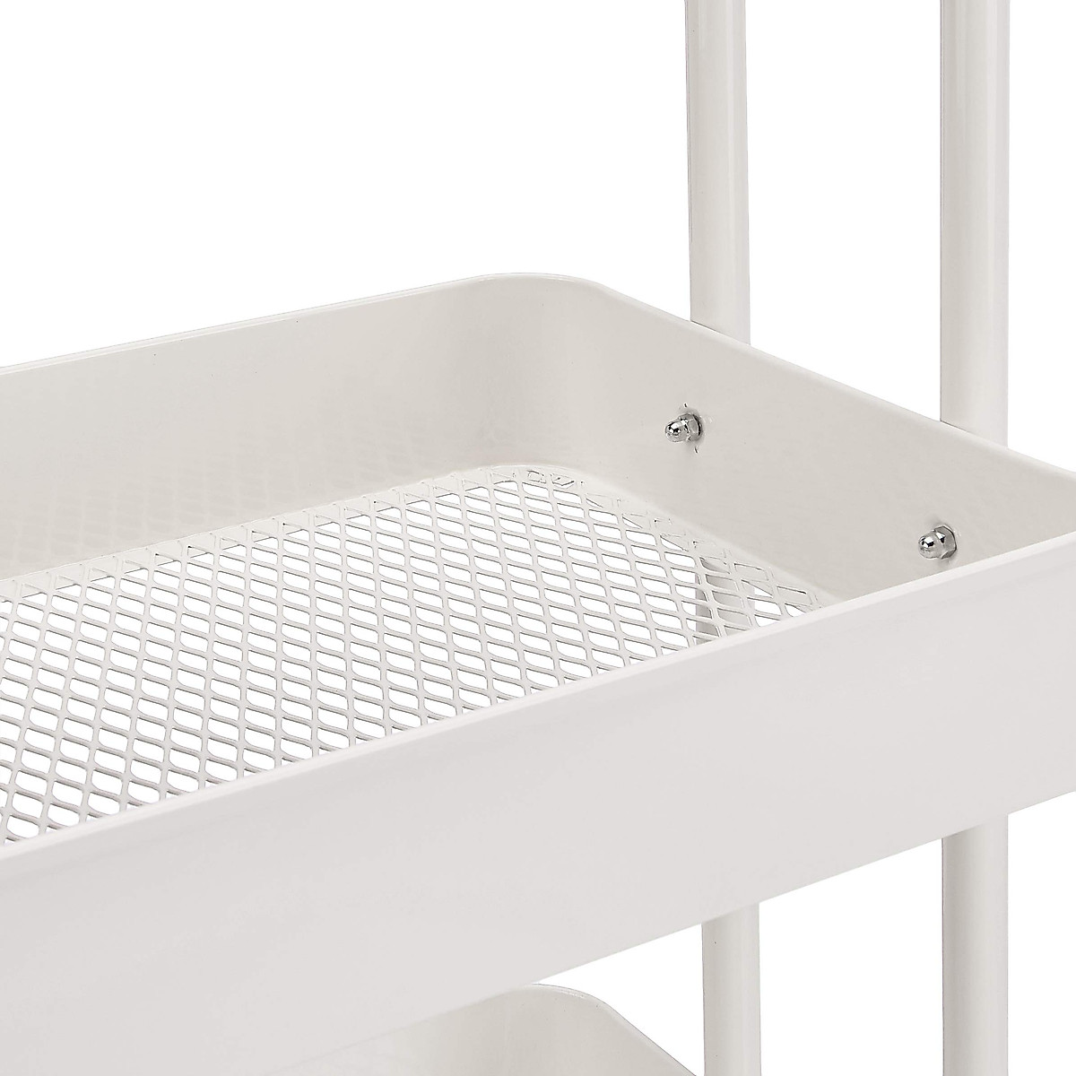Amazon Basics 3-Tier Rolling Utility or Kitchen Cart - White