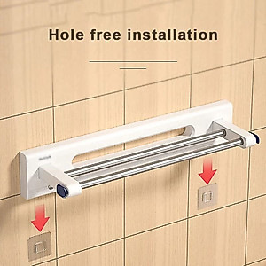TJLSS LED Induction Light Towel Holder Without Drilling 1/2 Rod Towels Bathroom Shelf Bathroom Accessories (Color : D, Size : As Shown)