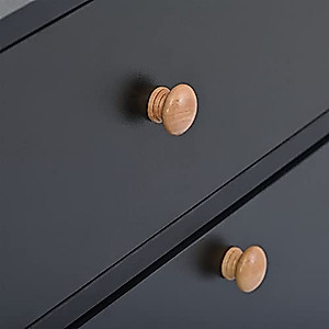 SSLine Boho 4-Door Shoe Cabinet with 2 Drawers Free-Standing Shoe Rack Modern Black Wood Shoe Storage Organizer w/Flip Down Storage Shelves for Entryway Hallway Small Space