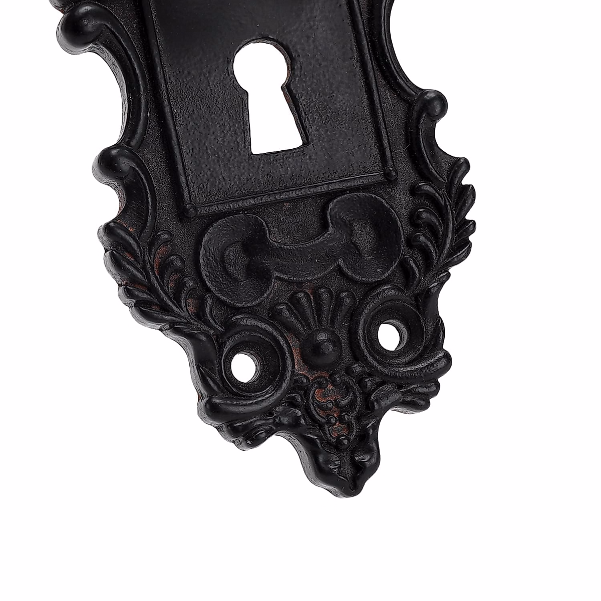 SOFFEE DESIGN 2pcs Vintage Cabinet Pull Drawer Knob, Distressed Closet Handle with Clear Resin Knob, Antique Door Knob with Mounting Screws for Cupboard, Kitchen Furniture - Black