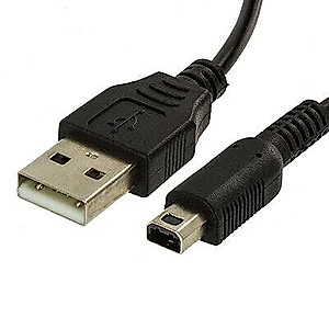 OLKIEQZ 3DS USB Charger Cable, Power Charging Lead Compatible for Nintendo New 3DS XL/New 3DS/ 3DS XL/ 3DS/ New 2DS XL/New 2DS/ 2DS XL/ 2DS/ DSi/DSi XL（4FT Black