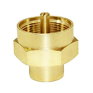 Joywayus 1LB Propane Gas Bottle Refill Adapter,1/4" NPT Female Universal Fit 1-lb Tank Brass Fitting(Pack of 2)