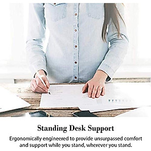 WellnessMats CompanionMat Anti-Fatigue Comfort & Support - Non-Slip with Handle - 18"x22"x 3/4" Gray