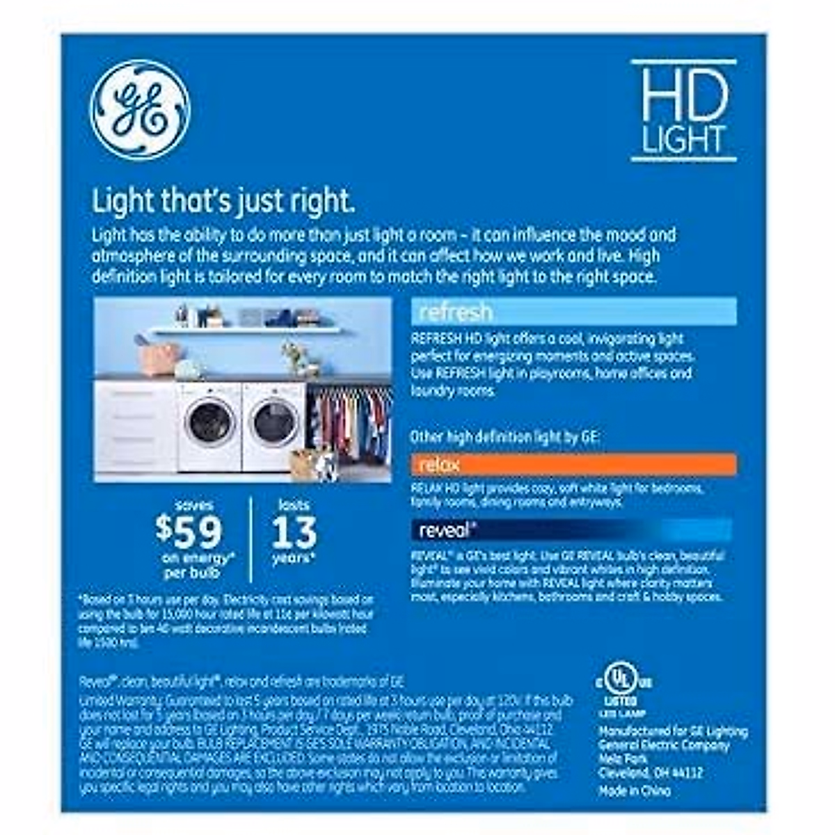 GE Refresh 40-Watt EQ Daylight Dimmable Light Bulbs (3-Pack)