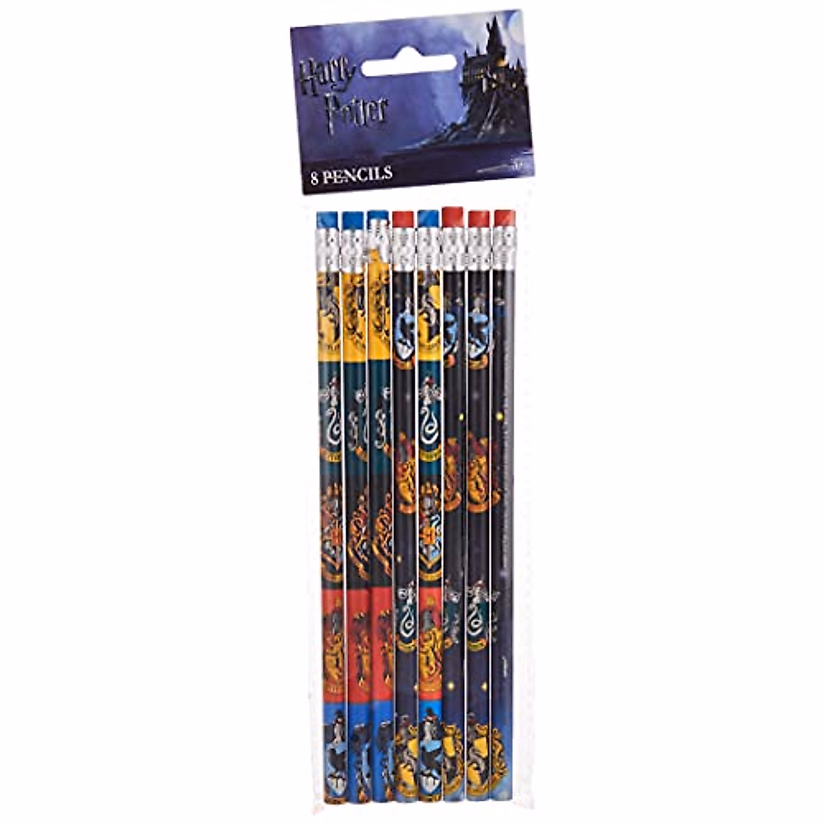 Magical Harry Potter Design Pencils (8 Pieces) - Stunning & Unique, Perfect for School, Parties, and Wizarding Fan Gifts