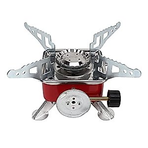 2800W Camping Stove Electronic Ignition Backpacking Stove Portable Butane Gas Stove with Storage Bag Durable Reliable for Outdoor Picnic Barbecue