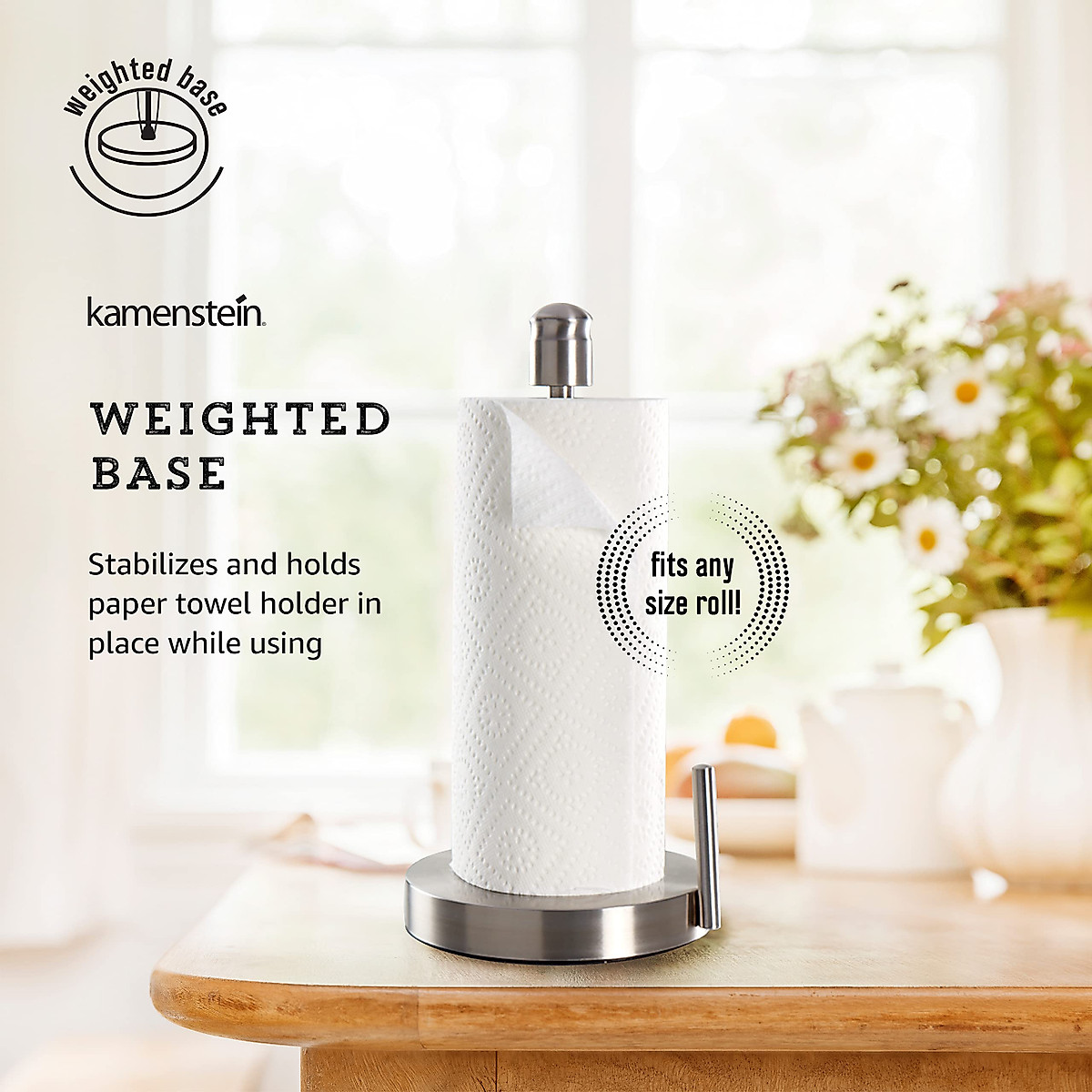 Kamenstein Perfect Tear Paper Towel Holder, 13-inch, Silver 2