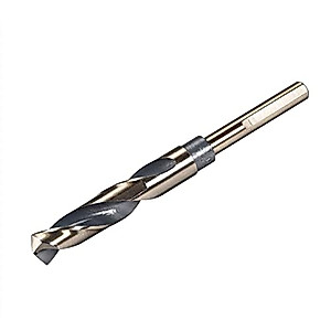 TA-VIGOR 20mm Reduced Shank Twist Drill Bits with 10mm Shank- Perfect for Drilling Steel,Copper,Aluminum Alloy-Made of High Speed Steel 4341
