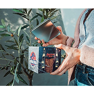 Jurassic Park Tin Storage Box Cube Organizer With Lid | 4 Inches