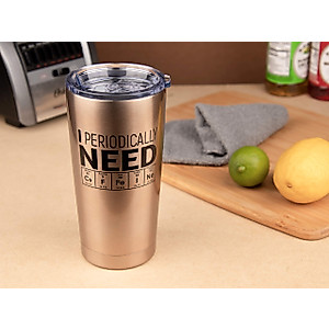 Chemistry Gifts- Coffee Tumbler/Travel Mug 20oz - Gift Idea for Teachers, Biology, Nerd, Science Teacher, Biology, for Adults, Professor, Women, Men, Geek