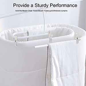 Vowaty Beach Chair Towel Clips 12 Pack, Large Beach Towel Clips,Beach Towel Clips,Heavy Duty Laundry Clothes Pins Clips with Springs,Beach Towel Holder to Keep Your Towel from Blowing Away