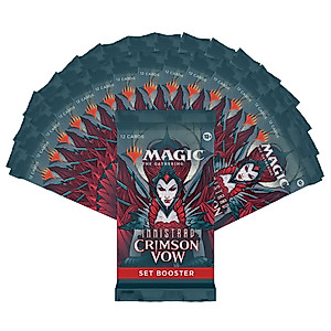Magic: The Gathering Innistrad: Crimson Vow Set Booster Box | 30 Packs + Dracula Box Topper (361 Magic Cards)