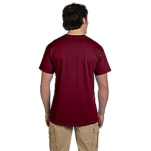 Fruit of the Loom 5 Oz, 100% Heavy Cotton HD T-Shirt, Medium, Maroon
