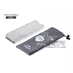 Naturehike Multifunctional Split Outdoor Portable Stove Windscreen Foldable 3000W Strong Firepower Portable Outdoor Camping Stove Windscreen（only windscreen）
