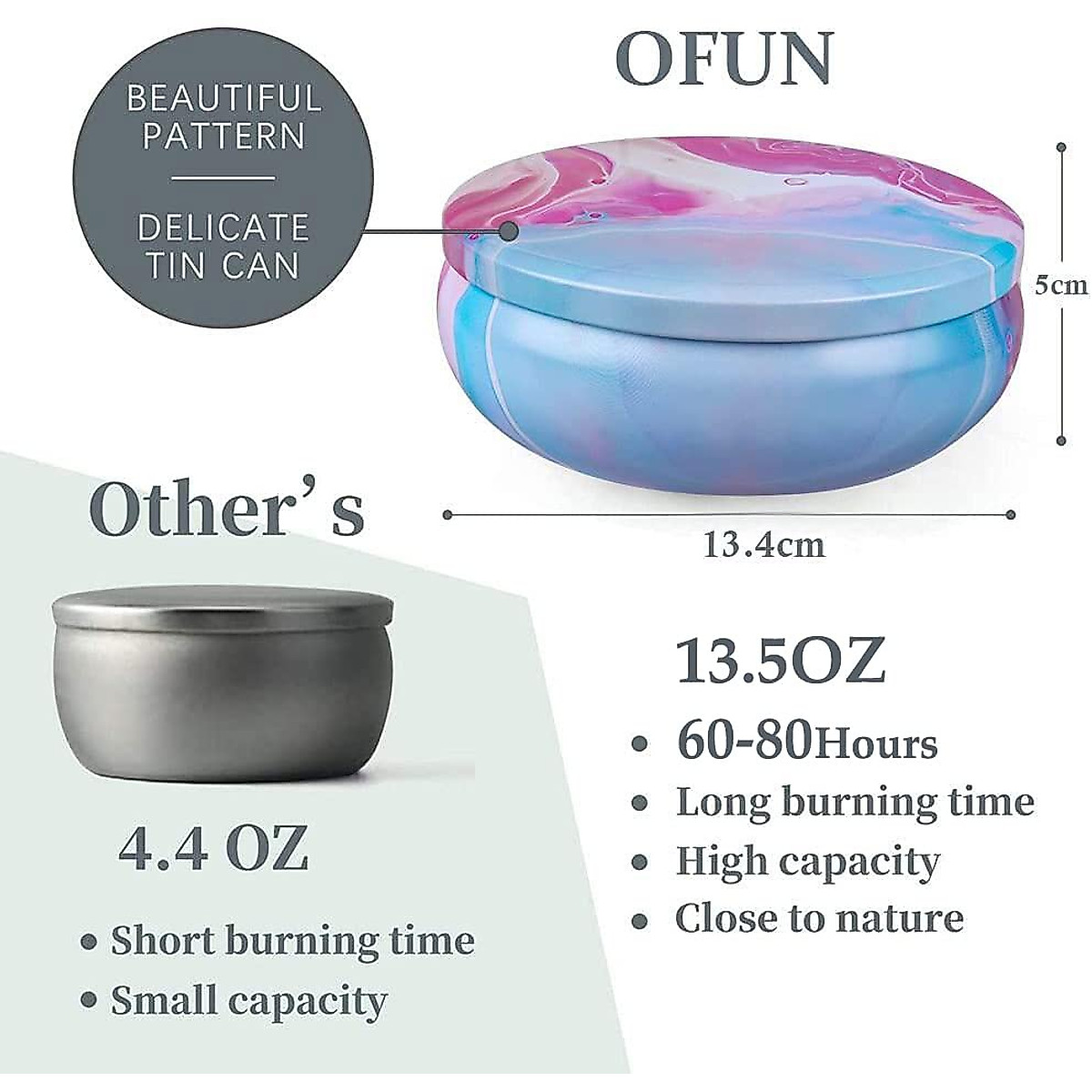 Citronella Candles Outdoor Large, 3 Wick Soy Wax Candle for Patio, 3 Pack 55oz, Up to 240hrs Burning, Scented Jar Candles Bulk Set for Indoor, Home Garden Yard Balcony Summer Camping