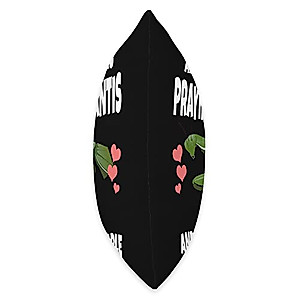 Praying Mantis All I Care Like 3 People Throw Pillow, 16x16, Multicolor