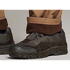 CQR Men's Winter Tactical Cargo Pants, Thermal Fleece Lined Outdoor Snow Ski Hiking Work, Fleece Cargo Coyote, 34W x 32L