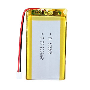 YDL 3.7V 1200mAh 503365 Lipo Battery Rechargeable Lithium Polymer ion Battery Pack with PH2.0mm JST Connector