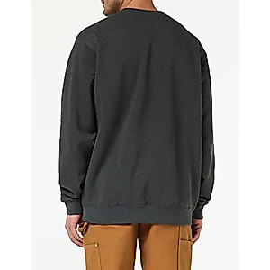 Carhartt mens Midweight Crewneck (Big & Tall) Sweatshirt, Carbon Heather, X-Large Big Tall US
