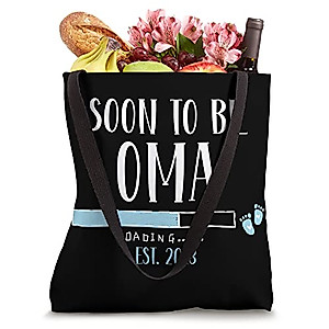 Soon To Be Oma 2023 Loading Pregnancy Announcement Boy Tote Bag