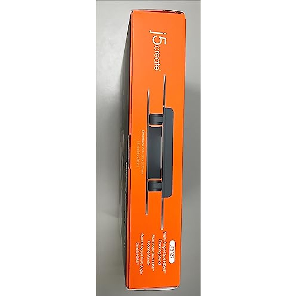 j5create Laptop Stand with USB C Dual HDMI Display Hub - 2 USB A 5Gbps, PD 100W with USB-C 5Gbps, Ethernet | Aluminum Computer Riser for MacBook and Windows Notebook (JTS427)