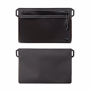 Nite Ize RunOff Waterproof Travel Pouch with TRU Zip - Dry Pouch for Phone & Travel Necessities - Touchscreen Friendly Waterproof Pouch with Reliable Zipper - Charcoal, Small