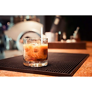 Bar Mat Silicon Graded, Heat Resistant Mat, Food Safe, Drip Mat, Restaurant, Coffee Bar Mats, and Kitchen Bar Service Mat, Spill Mat for Drying Dishes (18?X 12?)