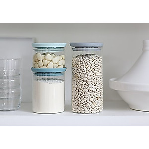 Brabantia Stackable Glass Food Storage Containers, Set of 3