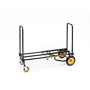 Rock-N-Roller R6RT (Mini) 8-in-1 Folding Multi-Cart/Hand Truck/Dolly/Platform Cart/29" to 42.5" Telescoping Frame/500 lbs. Load Capacity, Black