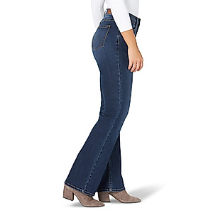 Wrangler womens High Rise True Straight Fit Jeans, Stockton, 10 30 US