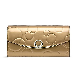 SXBCyan Coin Purse Card Holder Women's Wallet RFID Atmosphere Multi-functional Fashion Simple
