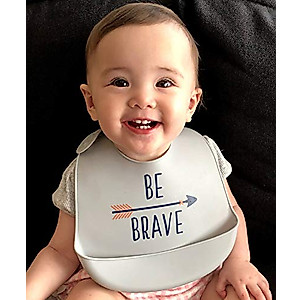 Hudson Baby Unisex Baby Silicone Bibs, Fox, One Size