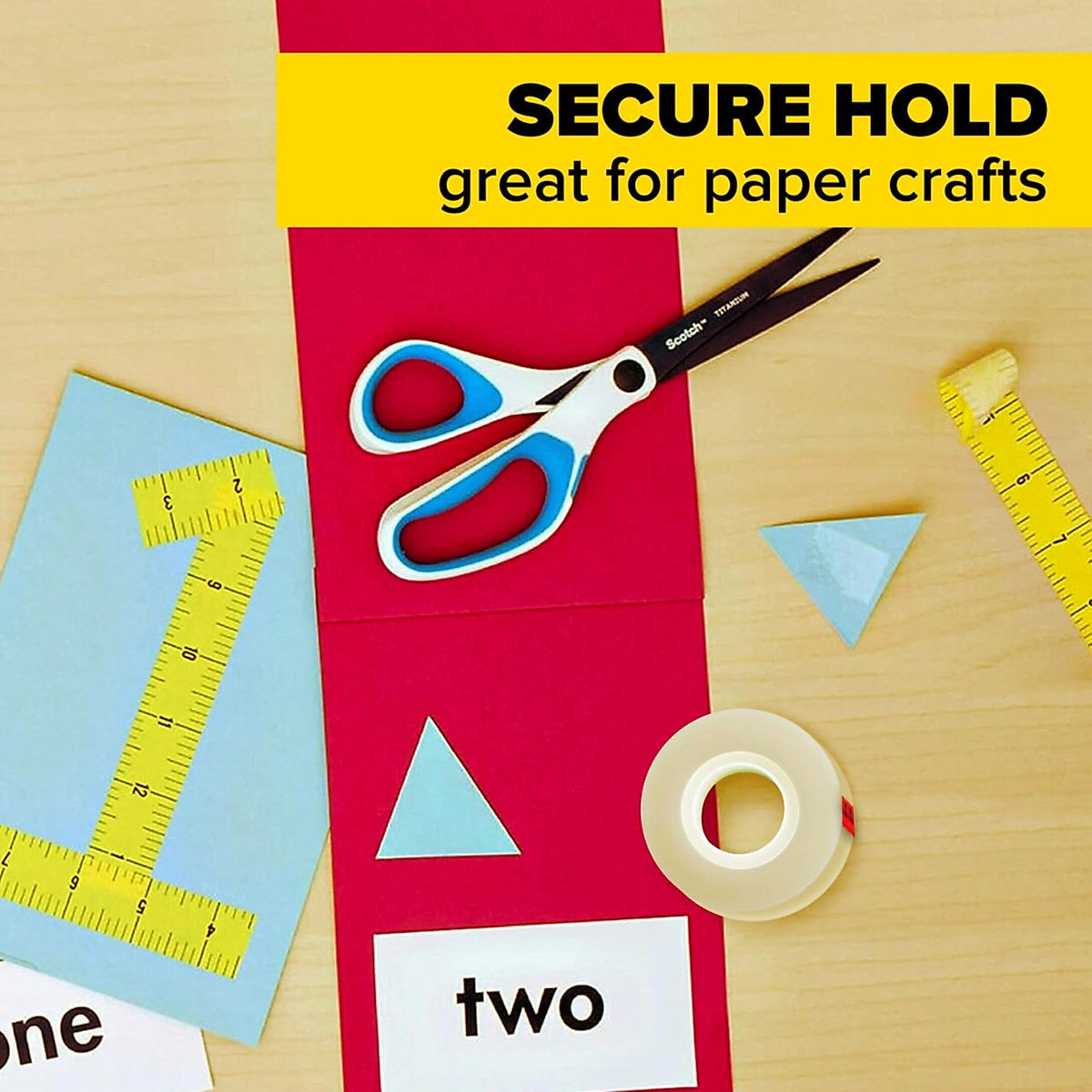 Scotch Double Sided Tape, 1/2 in x 500 in, Permanent, 2 Boxes/Pack (665-2)