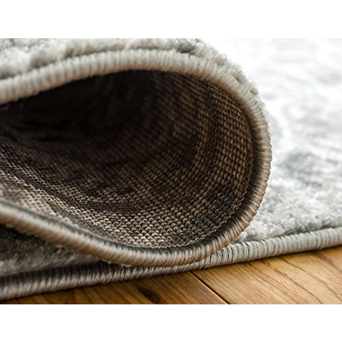 Unique Loom Sofia Collection Area Rug - Grace (5' 1" x 8', Dark Gray/ Gray)