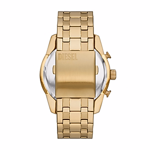 Diesel Split Stainless Steel Chronograph Men's Watch, Color: Gold (Model: DZ4590)