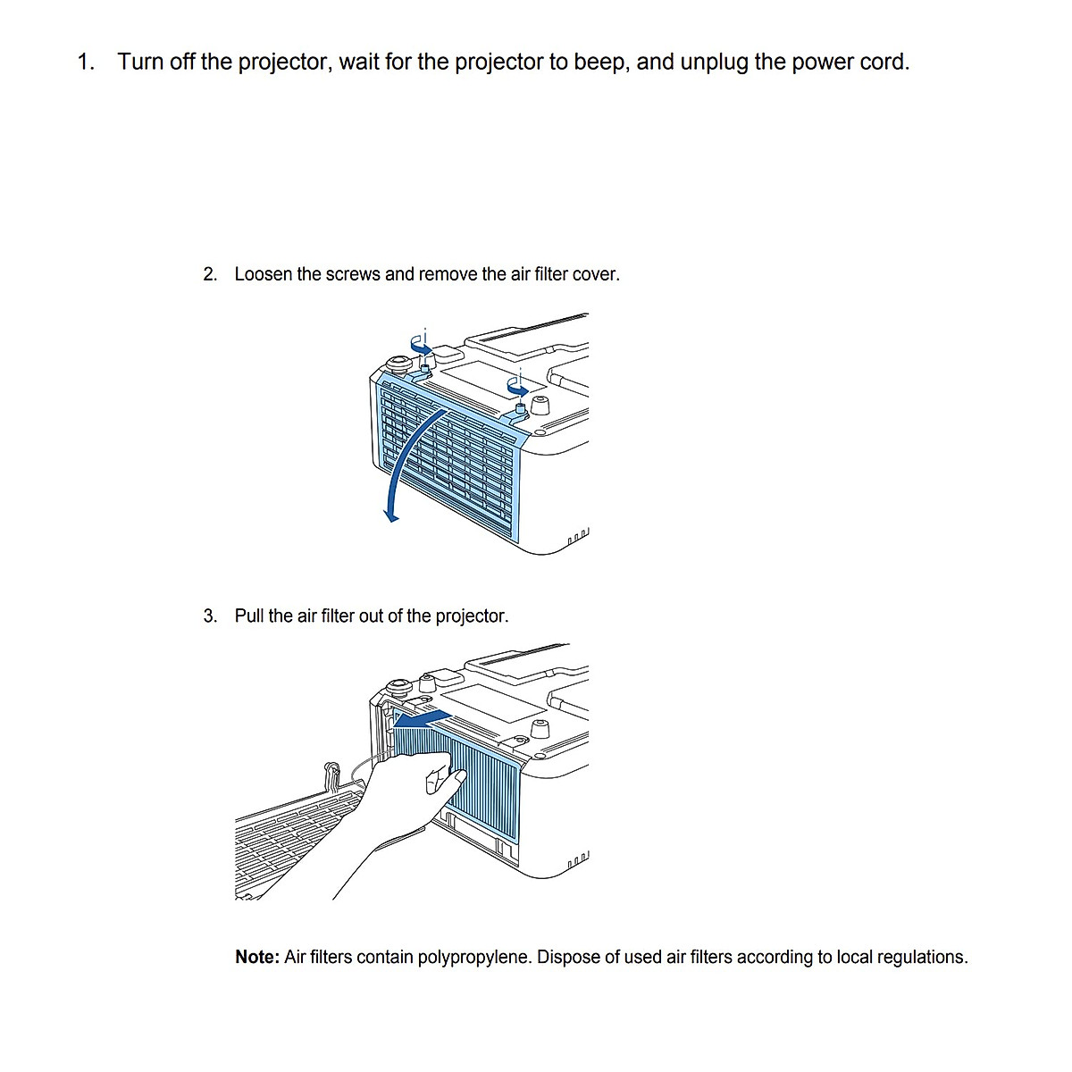 Greenafil Replacement Air Filter For EPSON ELPAF56/ V13H134A56 Projector EB-1485Fi/ 800F/ 805F/ L510U/ L520U/ L530U/ L610U/ L615U EB-L630SU EB-L630U L635SU L720U L730U L735U LS500B LS500W