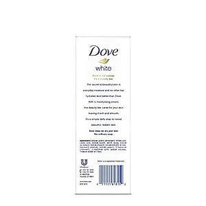 Dove Beauty Bar Gentle Cleanser for Softer and Smoother Skin with 1/4 Moisturizing Cream White More Moisturizing than Bar Soap, 3.75 oz, 14 Bars