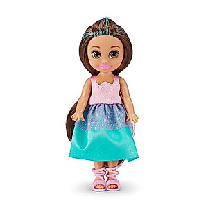 Sparkle Girlz Princess Doll and Pet Set (Blue Dress & Dog Set) by ZURU 2 Pets, Hair Styling for Kids, Dog, Unicorn, Nurture Toys for Girls, Posable Fashion Doll, Removable Dress, Gifts for Girls 4-8