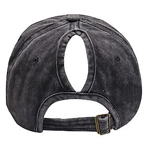 Kamaple Horse Gifts for Girls Women, Barn Hair Don't Care Ponytail Hat, Funny Horse Lovers Embroidered Adjustable Baseball Cap Birthday Christmas