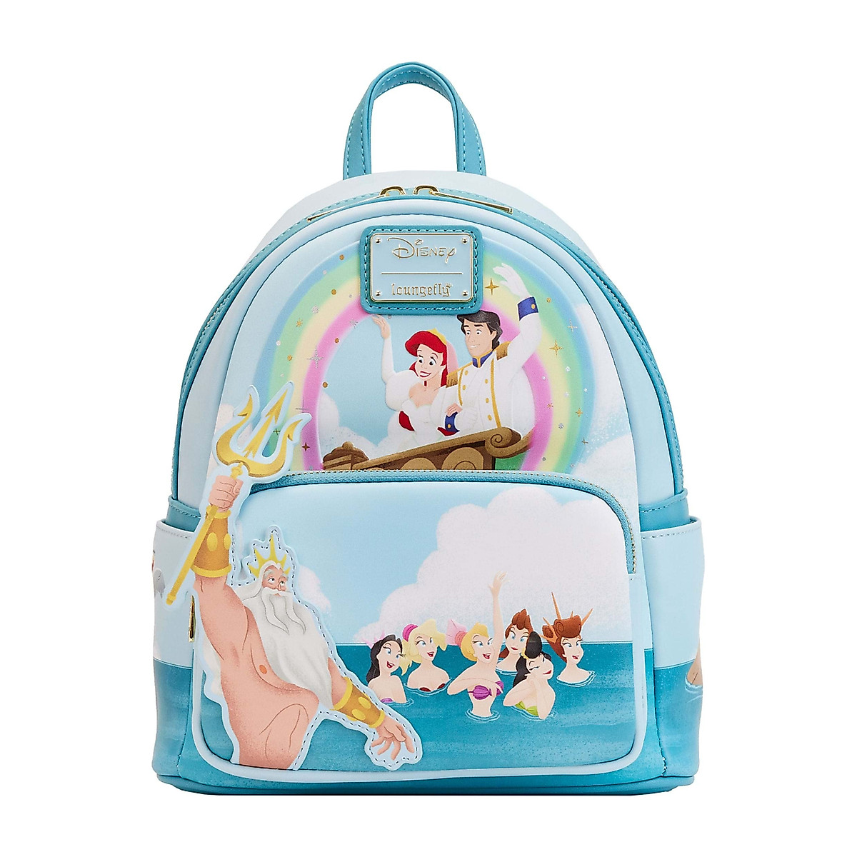 Loungefly The Little Mermaid Triton's Gift Mini Backpack