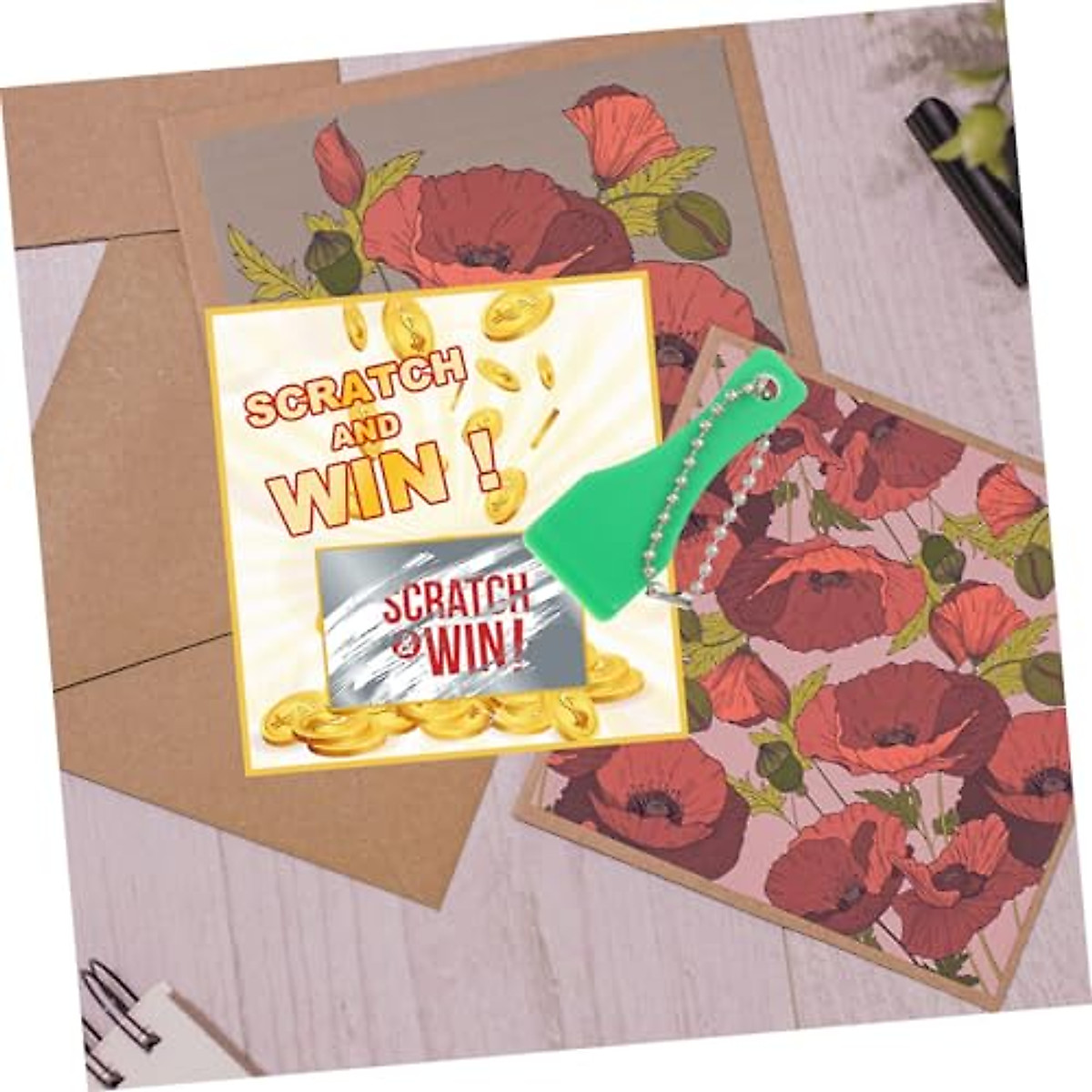 Abaodam 20 Pcs Plastic Scraper Tool Versatile Ticket Scratcher Compact Sticker Remover Scratching Tool Pendant Scraper Tool