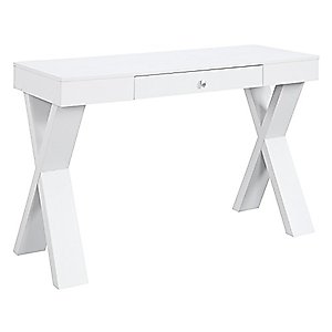 Convenience Concepts Newport 1 Drawer Desk, White