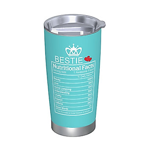 PIOYE Bestie Gifts for Women, Bestie Gifts, Gifts for Bestie Stainless Steel Tumbler 20oz, Birthday Gifts for Bestie, Friendship Gifts for Women Friends, Bestie Gifts Ideas for Mothers Day Christmas