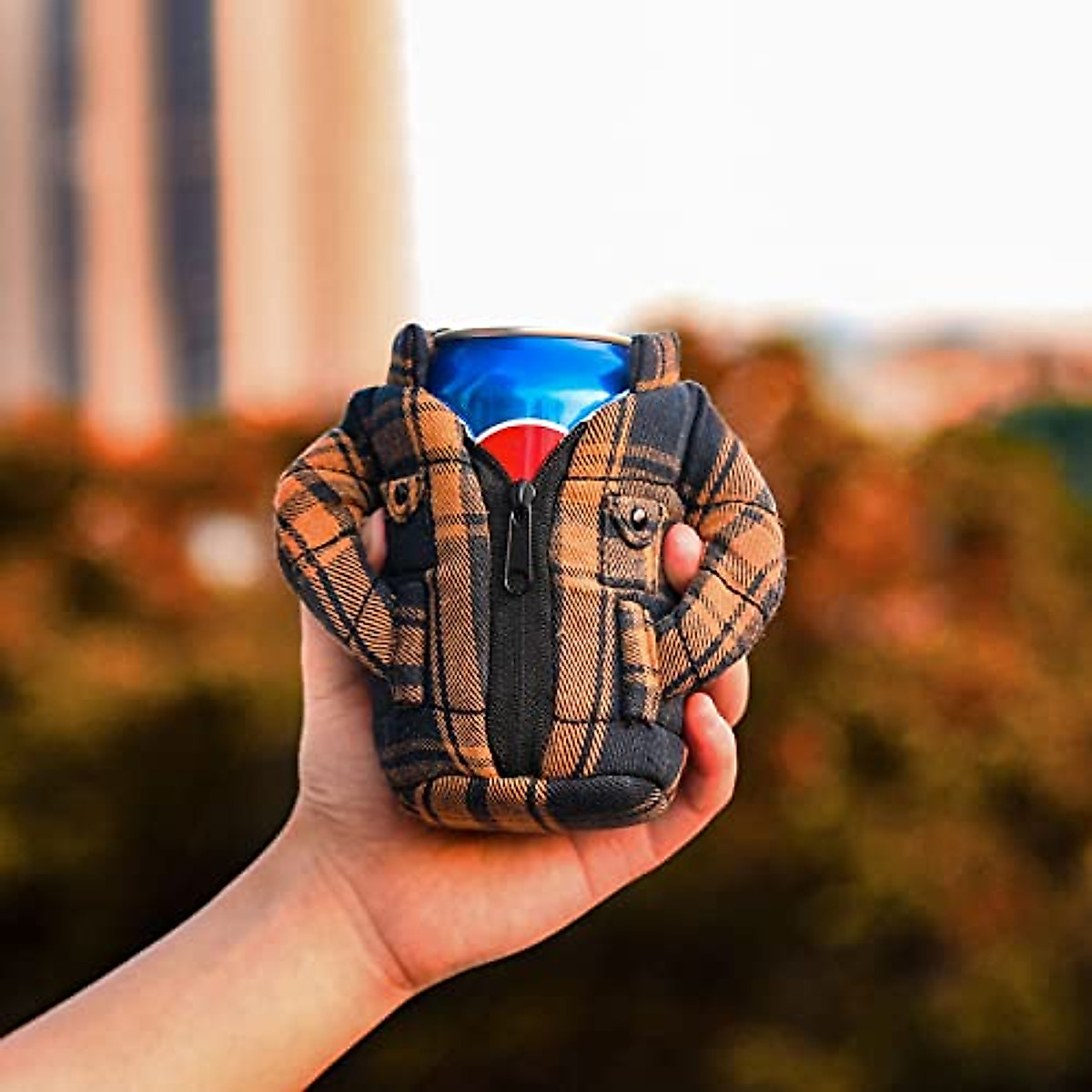 Beverage Jacket Can Cover Drink Insulated Coolers For 12oz Fun Gifts for Family and Fiends Yellow