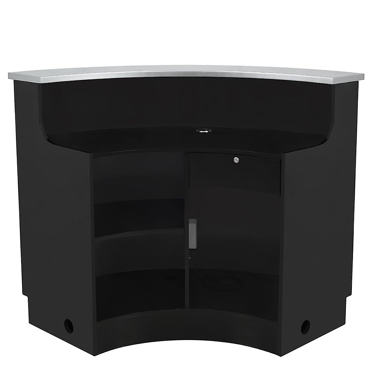 LED Illuminated Curved Reception Desk Reception Area Counter Janus Round