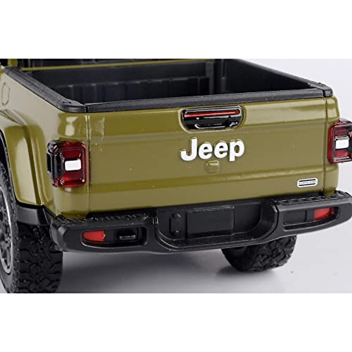 Motormax Toy 2021 Gladiator Overland (Open Top) Pickup Truck Matt Green 124-127 Diecast Model Car by Motormax 79367