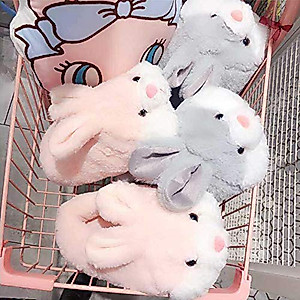 Caramella Bubble Kids Classic Bunny Slippers,Cute Animal Anti Slip House Shoes for Boy and Girl,Rabbit Slippers Christmas Halloween Easter Gifts