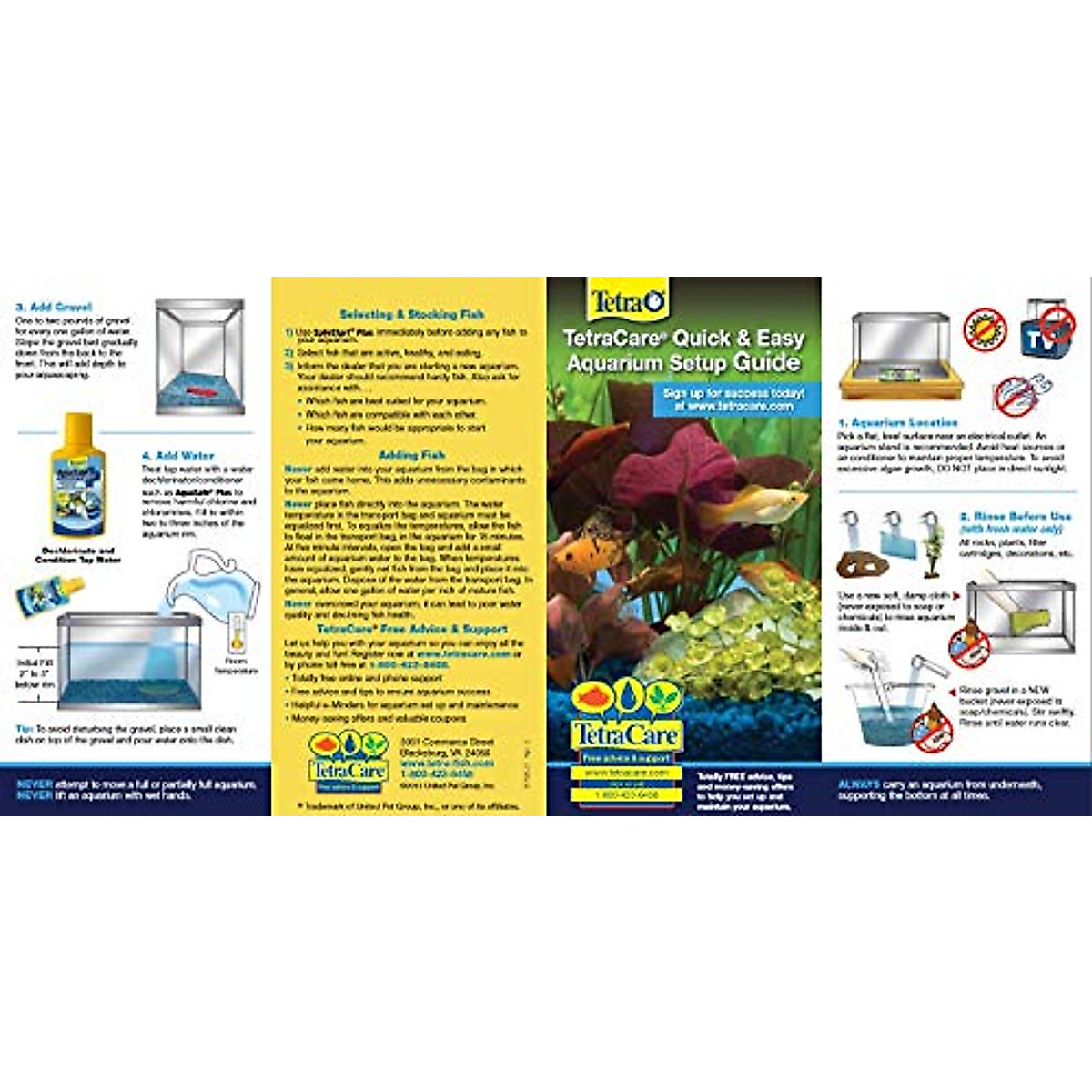 Tetra 55 Gallon Aquarium Kit with Fish Tank, Fish Net, Fish Food, Filter, Heater and Water Conditioners